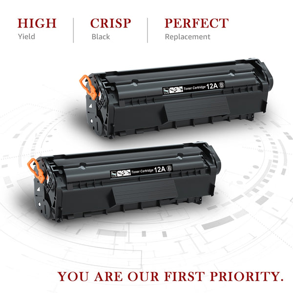 Compatible HP 12A Q2612A Toner Cartridge by Toner Kingdom