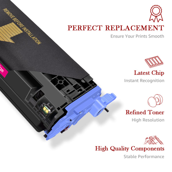 Compatible HP 124A Q6000A Q6001A Q6002A Q6003A 4 Color Toner Cartridges ...