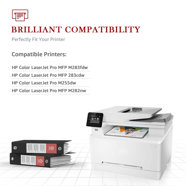 Compatible HP 206X W2110X W2111X W2112X W2113X CMYK High Yield Toner ...