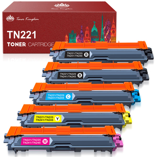 High Quality Compatible Brother TN221 TN225 CMYK Toners By Toner Kingdom